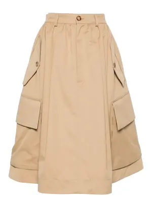 Moschino Cotton Cargo Skirt - Neutrals