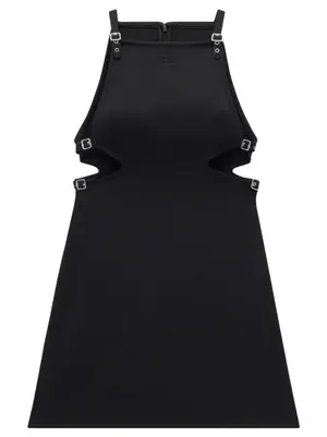 COURREGES Buckle-detail Shift Dress - Black