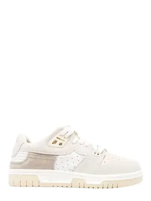 Acne Studios Crinkled Panelled Suede Sneakers - White