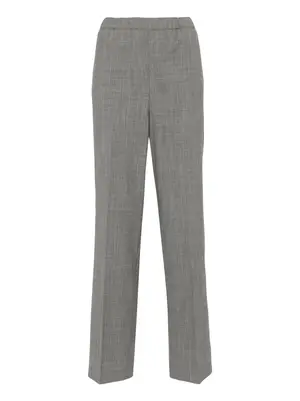 Fabiana Filippi Mélange Straight-leg Trousers - Grey