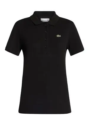 Lacoste Logo-appliqué Polo Shirt - Black