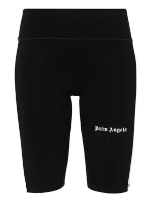 Palm Angels Cyclist Track Shorts - Black