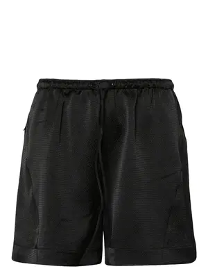 Y3 Seersucker Track Shorts - Black