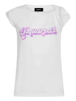Dsquared2 Logo-print Cotton T-shirt - White