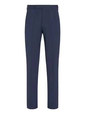 Zegna High-waist Slim-fit Trousers - Blue
