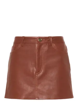 Etro Nappa Mini Skirt - Brown