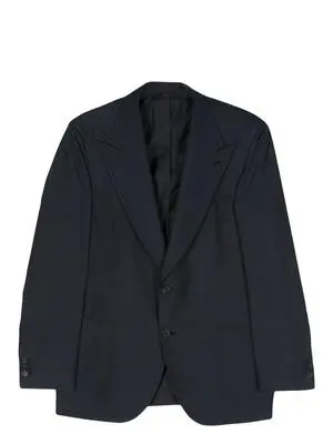 Brioni Interwoven Silk Blazer - Blue