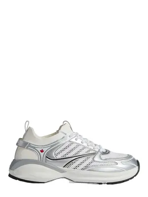 Dsquared2 Panel-detailed Mesh Sneakers - White