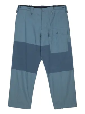 Yohji Yamamoto Tapered Cargo Trousers - Blue