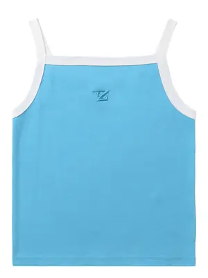 Izzue Logo-embroidered Tank Top - Blue
