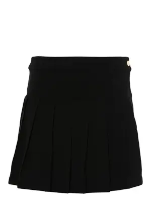 Palm Angels Monogram-embroidered Mini Skirt - Black