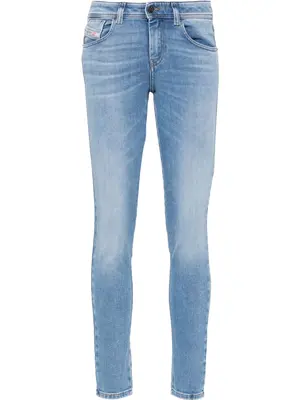 DIESEL Slandy Mid-rise Jeans - Blue