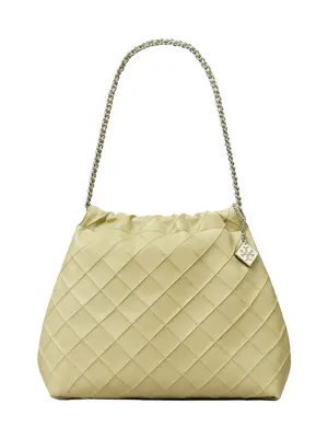 Tory Burch Tory Burch Fleming Soft Drawstring Tote Neutrals