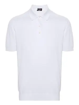 Kiton Fine-knit Polo Shirt - White
