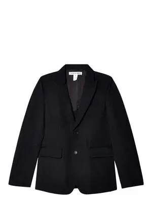 Comme Des Garçons Single-breasted Wool Blazer - Blue