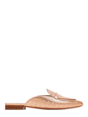 MALONE SOULIERS Berto Leather Mules - Gold