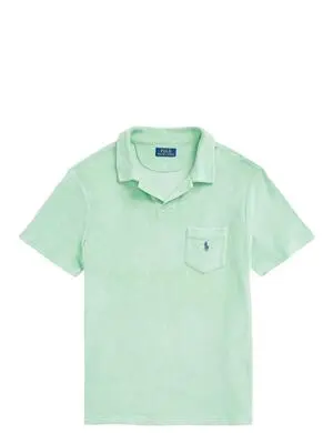 Polo Ralph Lauren Polo Pony Terry Cloth-effect Polo Shirt - Green