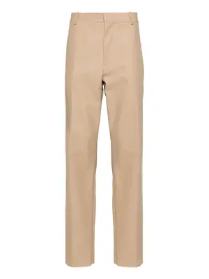 Alexander McQueen Mid-rise Tailored Twill Trousers - Neutrals
