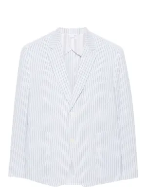 Thom Browne Seersucker Striped Blazer - White