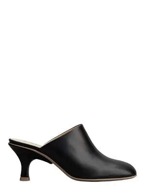 TOD'S Leather Mules - Black