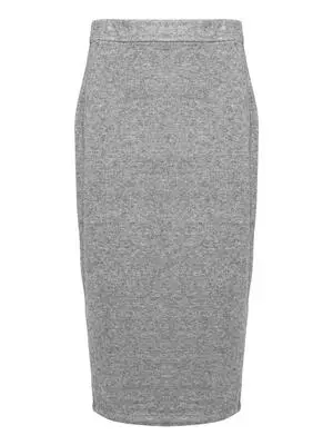 Vince Knitted Midi Skirt - Grey
