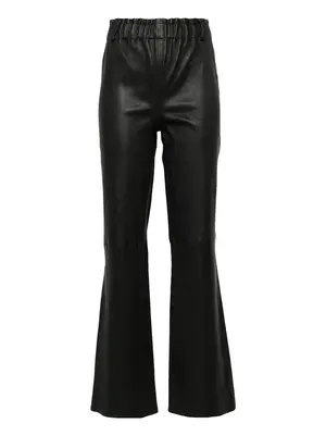 ARMA Arma Rihanna Flared Leather Trousers
