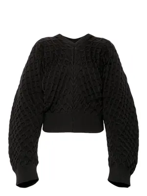 Jacquemus Le Sweater Boule Torsade - Black