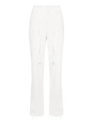 LEMAIRE Cotton Straight Trousers - Neutrals