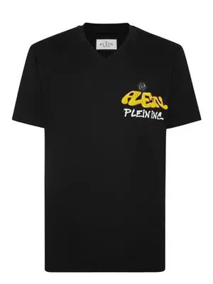 Philipp Plein Logo-print Cotton T-shirt - Black