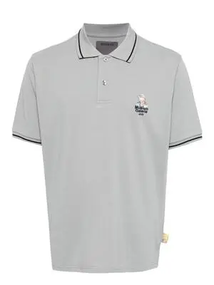 MUSIUM DIV. Logo-appliqué Cotton Polo Shirt - Grey