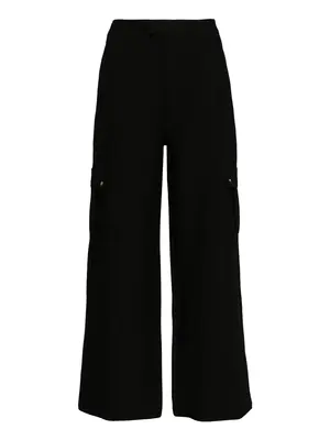 B+AB Straight-leg Cargo Trousers - Black