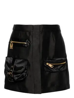 Moschino Dart-detail Mini Skirt - Black