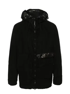 C.P. COMPANY Zipped Goggle-detail Hoodie Jacket - Black