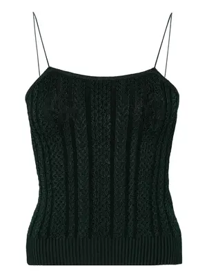 Jacquemus Le Haut Bela Ribbed-knit Top - Green