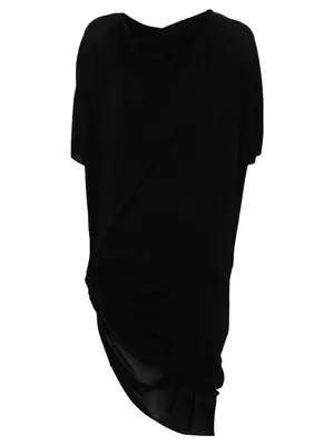 Rick Owens Edfu Draped Dress - Black