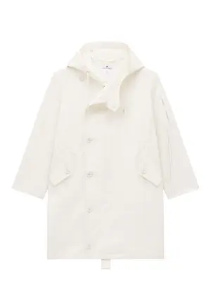 COURREGES Stretch-cotton Hooded Parka - Neutrals