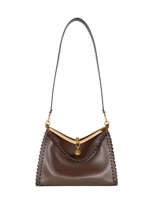 ETRO ETRO Large Vela Leather Shoulder Bag