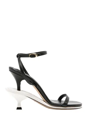 Jacquemus Les Doubles 100mm Sandals - Black