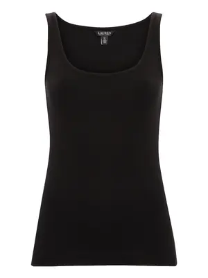 Ralph Lauren Kelly Fine-ribbed Tank Top - Black