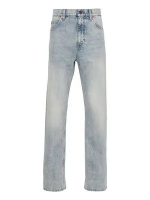 Gucci Mid-rise Straight-leg Jeans - Blue