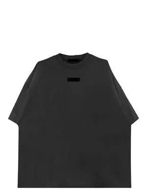 Fear Of God Logo-appliqué Cotton T-shirt - Black