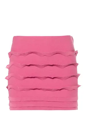 Blumarine Ruffled Mini Skirt - Pink