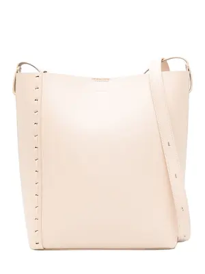 JIL SANDER Medium Leather Tote Bag - Neutrals