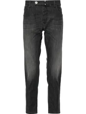 Incotex Low-rise Slim-fit Jeans - Grey