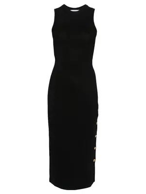 Moschino Knitted Midi Dress - Black