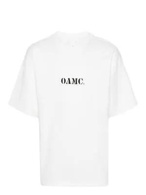 OAMC Logo-print Organic T-shirt - White