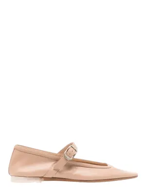 Le Monde Beryl Leather Mary Jane Shoes - Pink