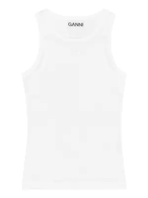 GANNI-GANNI Ribbed Tank Top