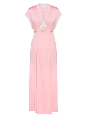 Sleeper The Genus Satin Dress - Pink