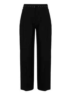 MUGLER Mugler Hook-Eye Wide Leg Trousers